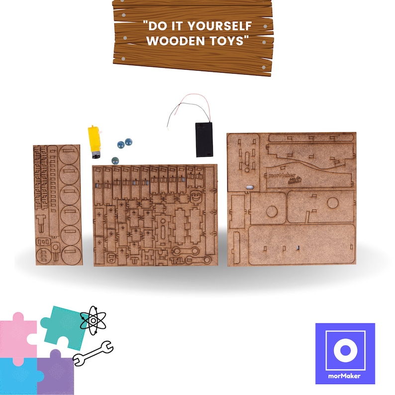 Educational DIY STEAM Toys | STEM Engine | Wooden Automation | Maker ...