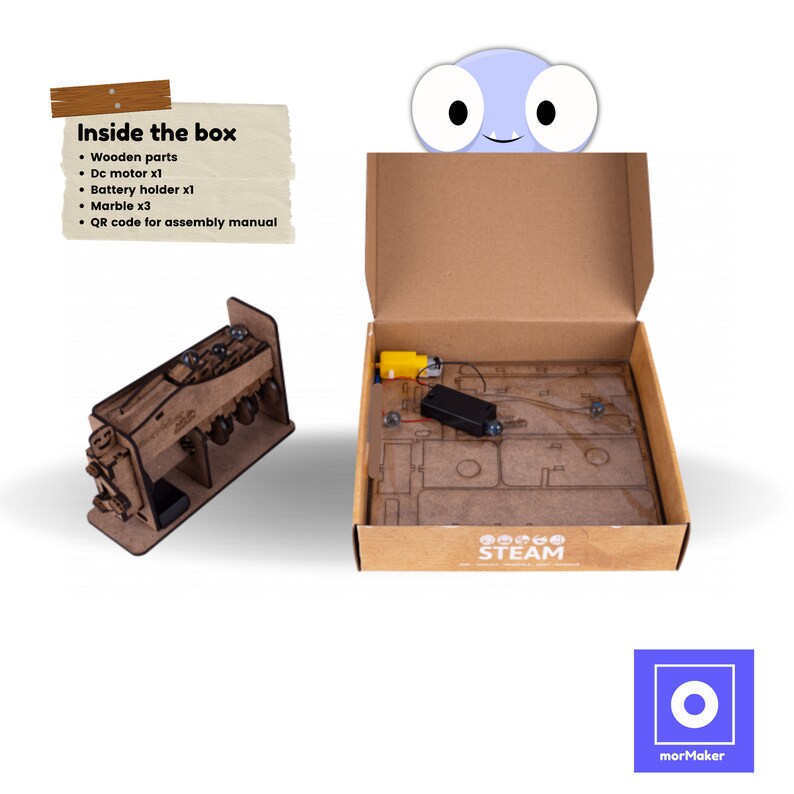 Educational DIY STEAM Toys | STEM Engine | Wooden Automation | Maker ...
