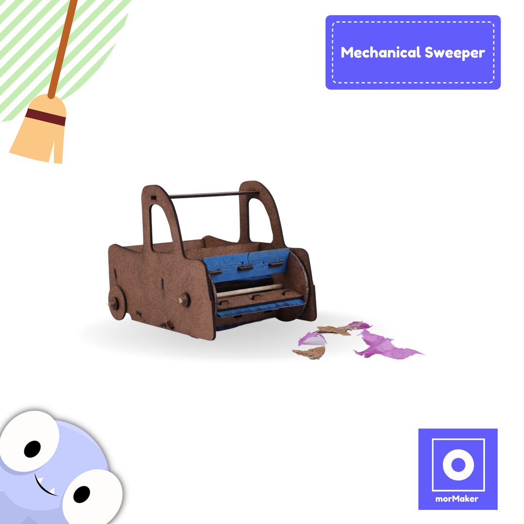 Educational DIY STEAM Toys | Wooden Mechanical Sweeper Kits | Science ...