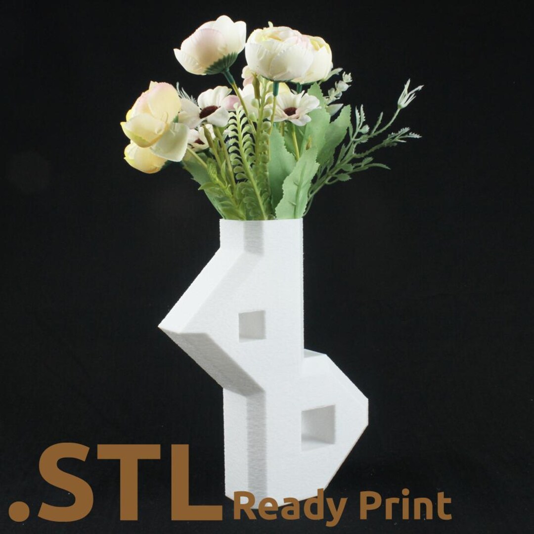 Petra Form - Vase STL File: Modern 3D Print Home Decor (digital ...