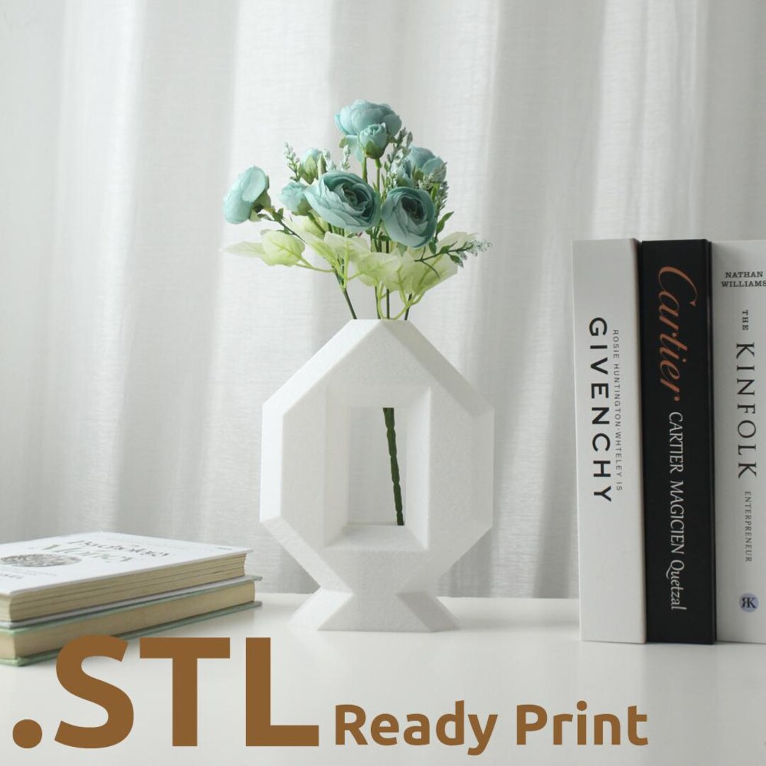 The Zero Low Poly Vase STL 3D Print File, Home Decor Vase for Plants ...