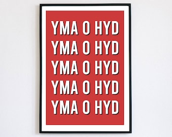Yma O Hyd Poster Print Cymraeg Welsh - Etsy UK