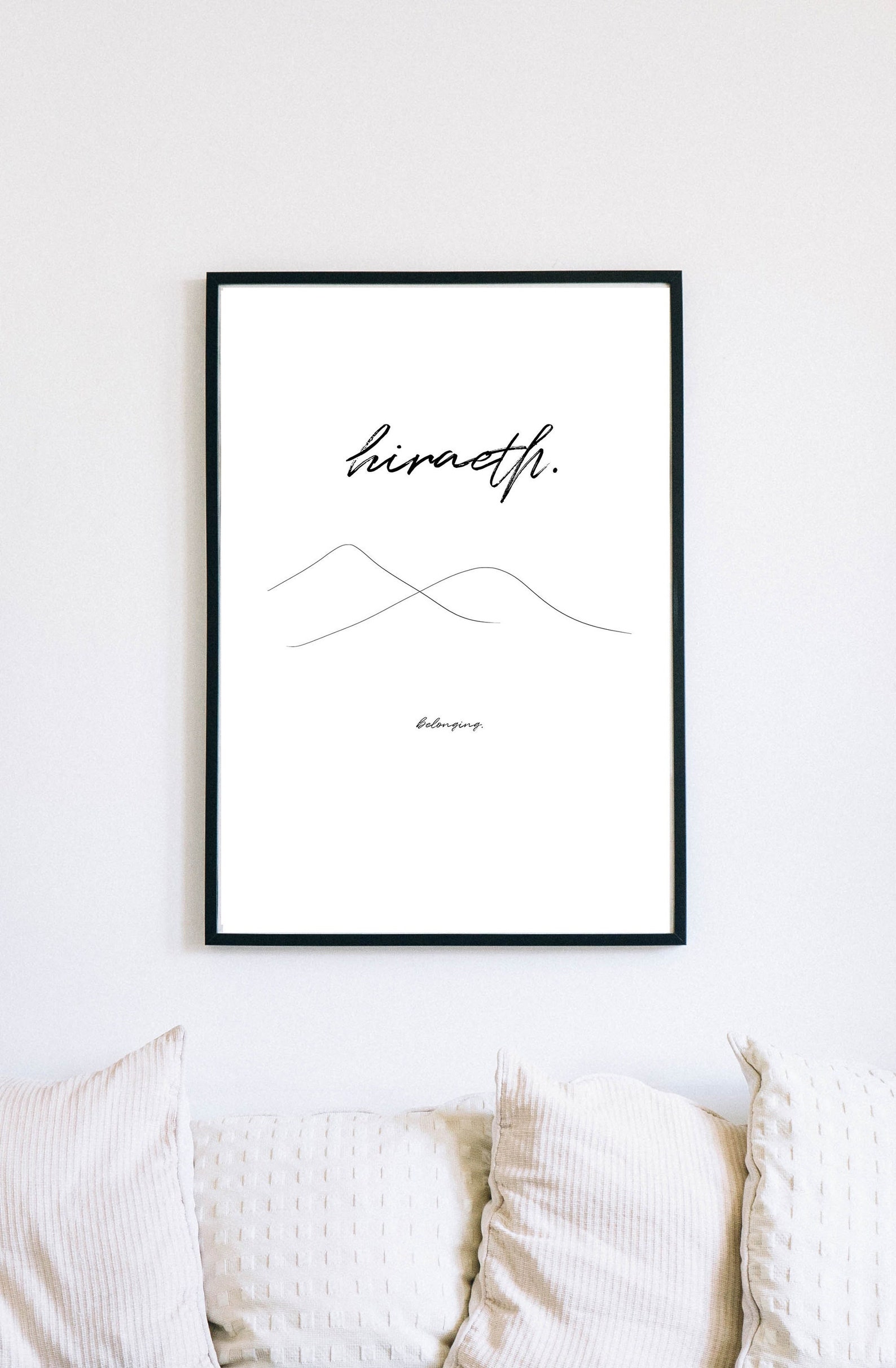 Hiraeth Print, Welsh Gift, Welsh Sayings - Etsy