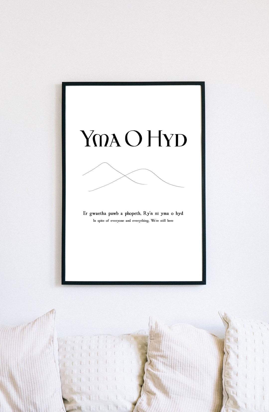 Yma O Hyd Poster Print | Cymraeg | Welsh - Etsy UK
