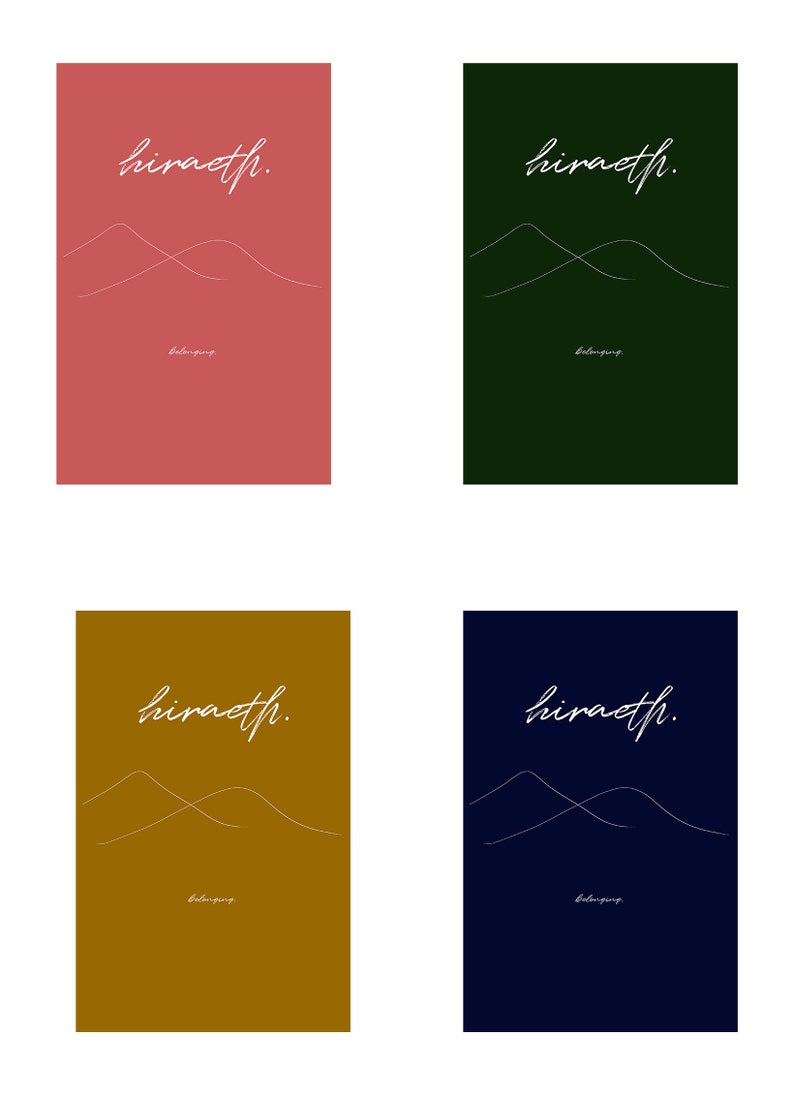 Hiraeth Print, Welsh Gift, Welsh Sayings - Etsy