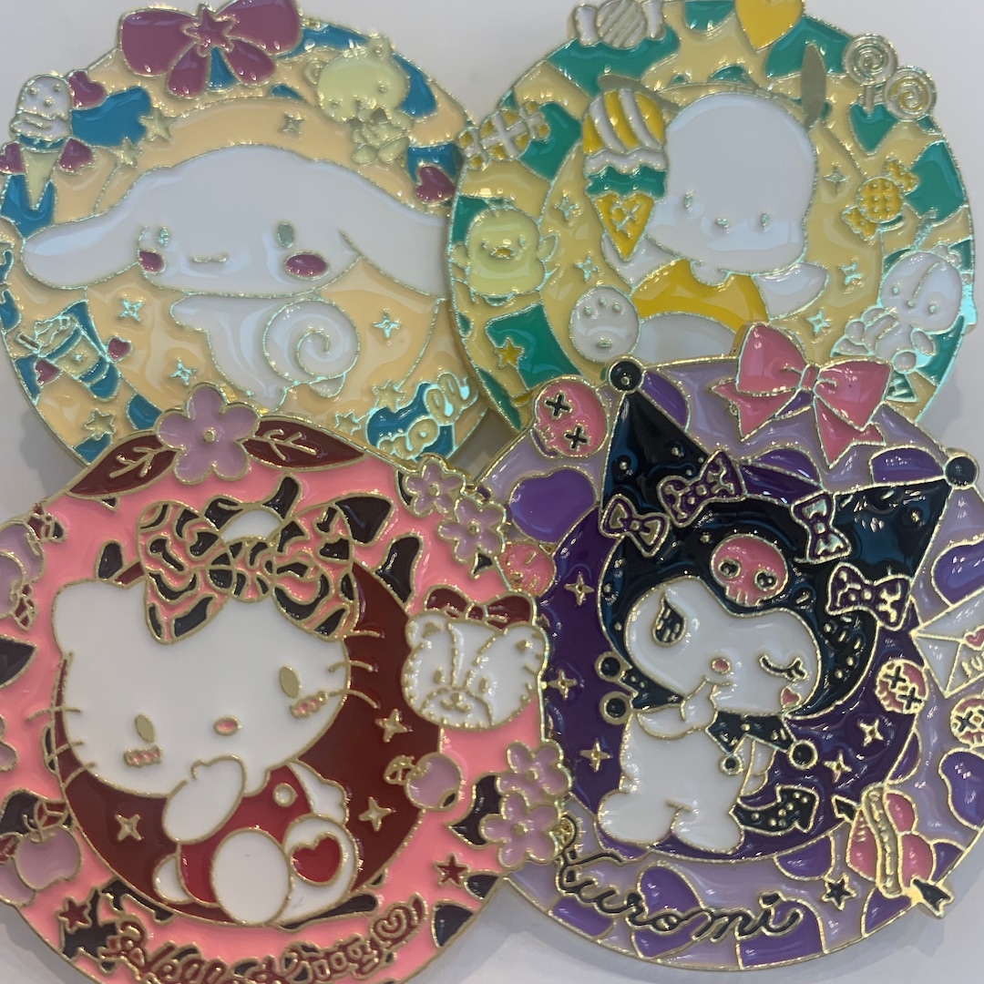 Gorgeous Sanrio Character Pin Badges, Cute Collectibles, Kawaii ...