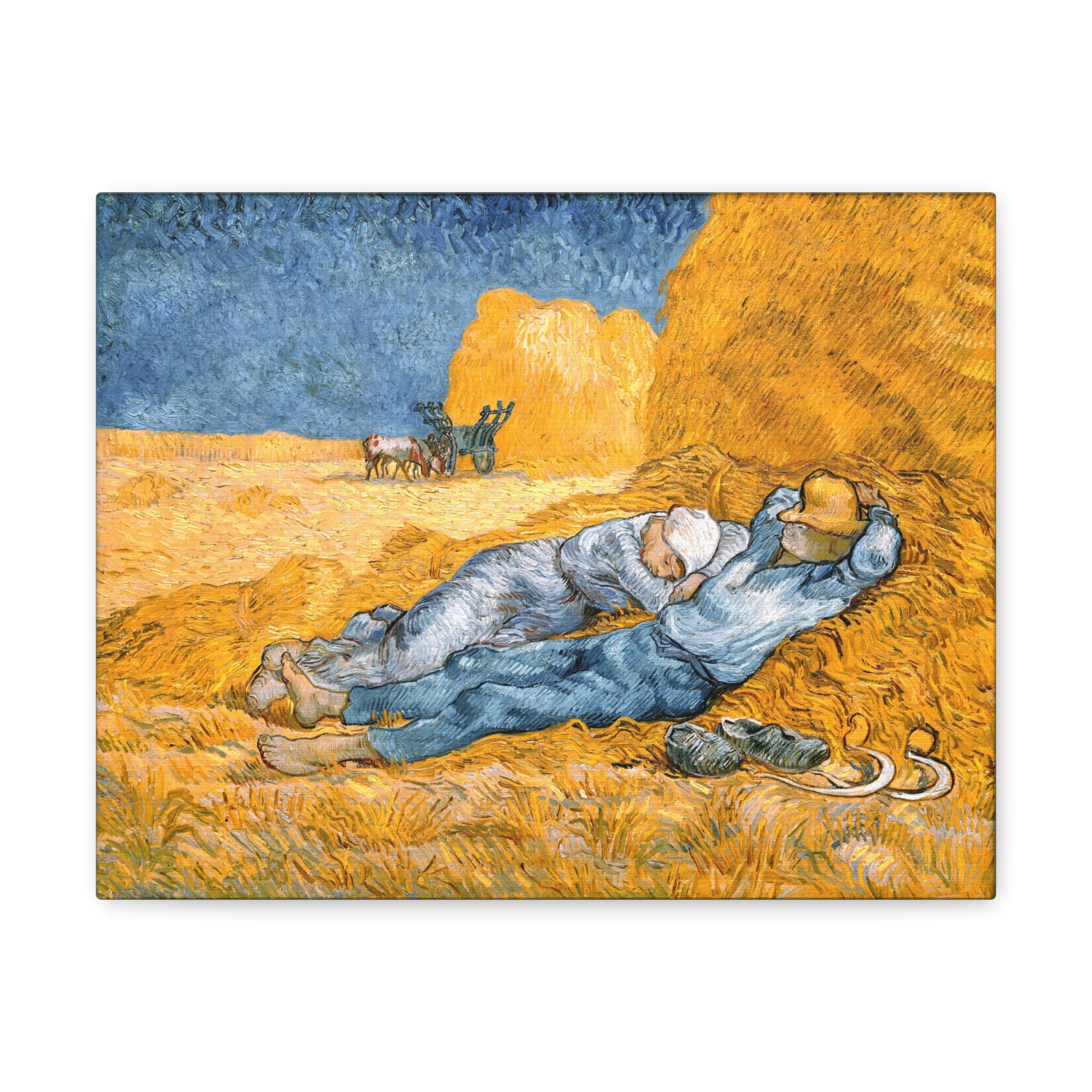 Noon Rest From Work, Vincent Van Gogh, 1890 Reproduction, Famous Artist ...