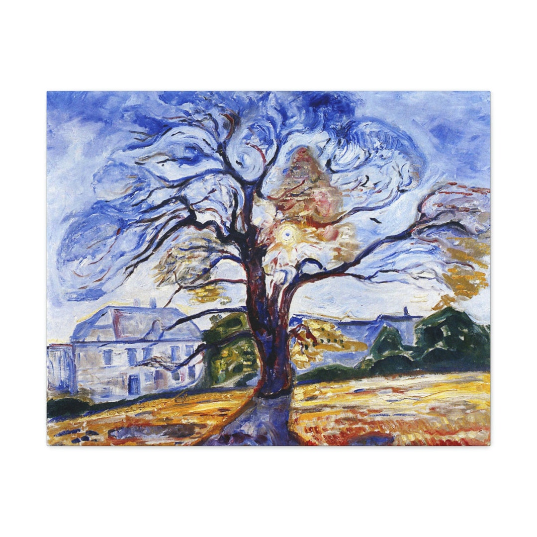 The Oak Edvard Munch 1906 Reproduction on Premium Canvas - Etsy