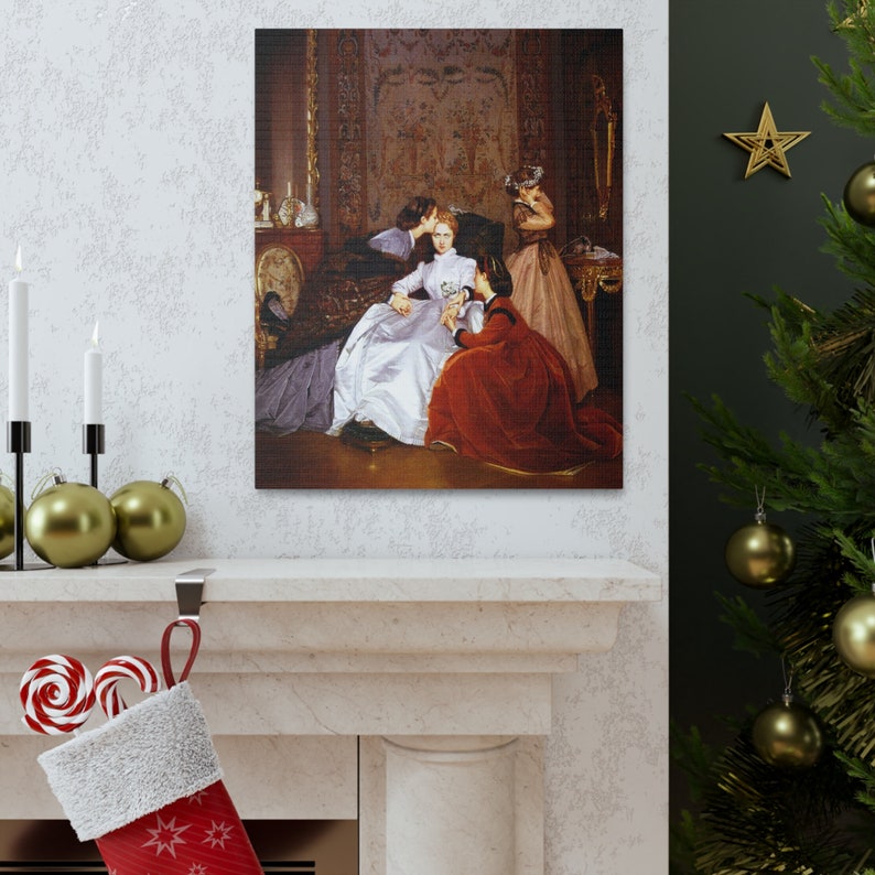 The Reluctant Bride, Auguste Toulmouche, 1866 Reproduction Fine Art ...