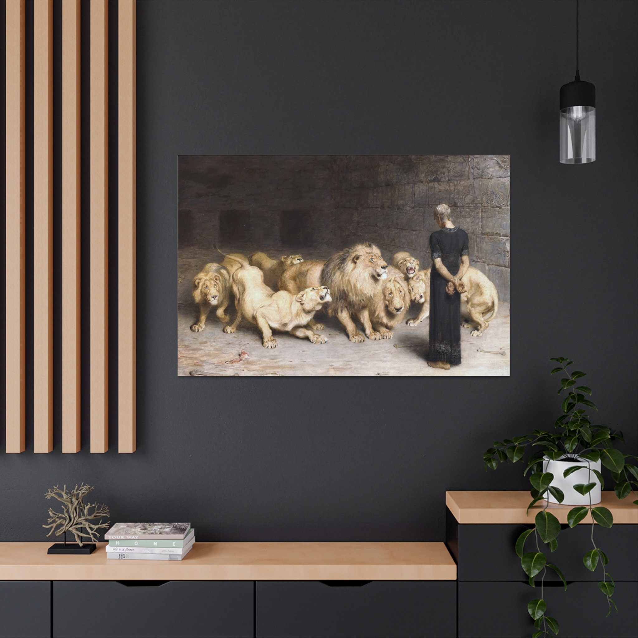 Daniel in the Lion's Den, Briton Riviere, 1872 Reproduction Famous ...