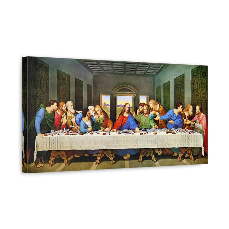 The Last Supper 1496, Leonardo Da Vinci, Reproduction, Famous Artist ...