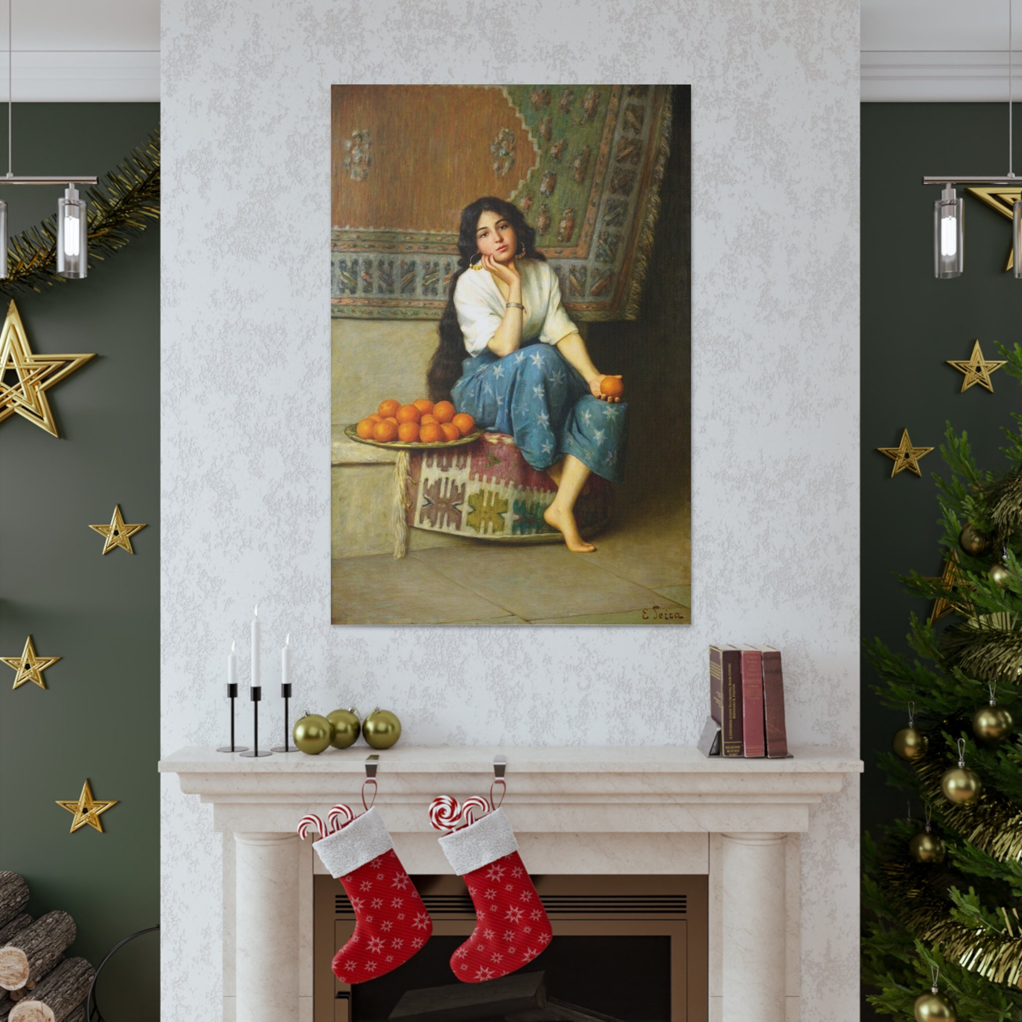 The Orange Seller, Enric Serra Auque, 1908 Reproduction Famous Artist ...