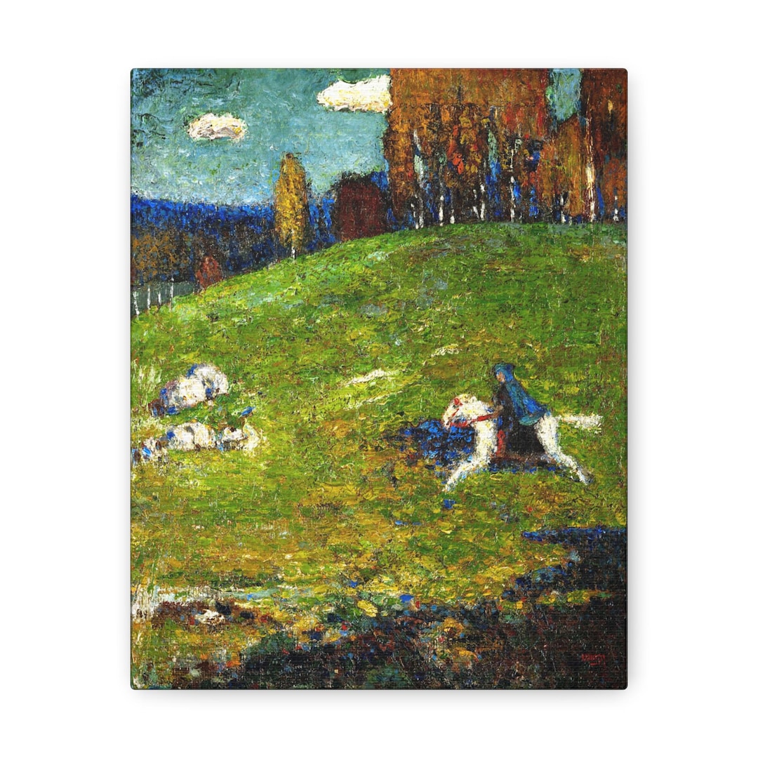 The Blue Rider, Wassily Kandinsky, 1903 Reproduction Famous Artist ...