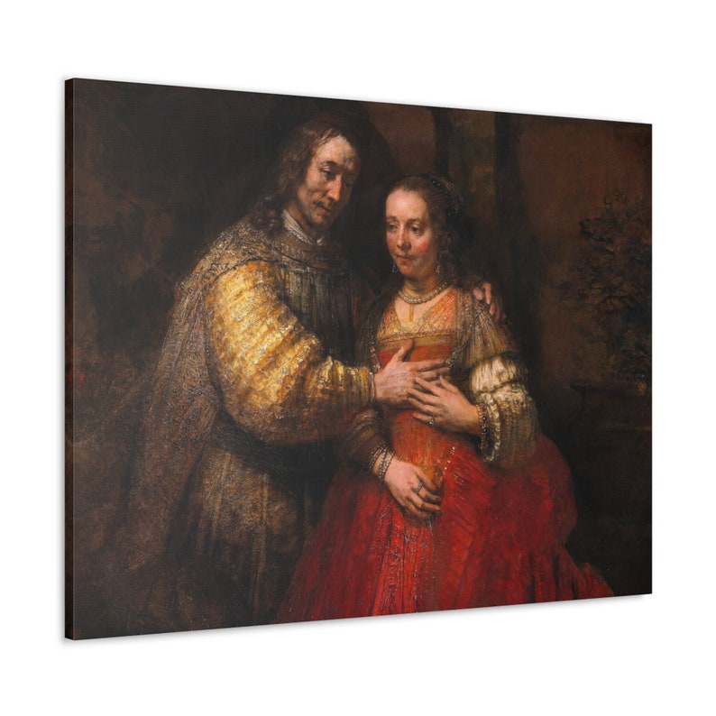 The Jewish Bride, Rembrandt, 1667 Reproduction, Famous Artist Fine Art ...