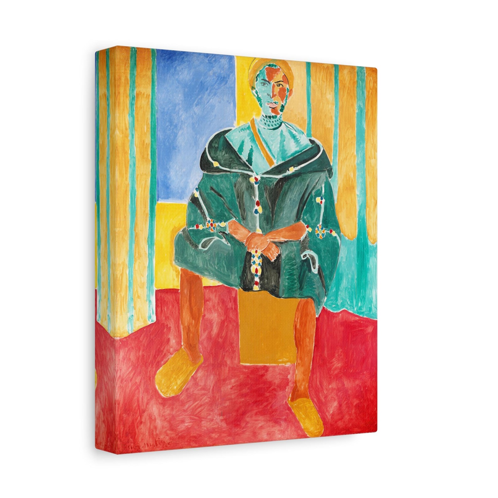 Henri Matisse Seated Riffian 1913 Canvas Print, Exotic Vintage Wall Art ...