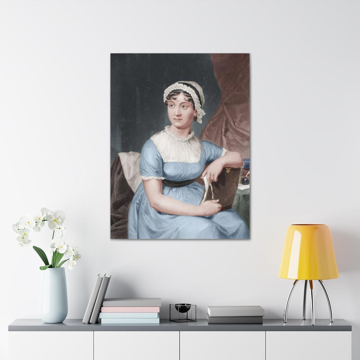 Jane Austen 1810 Portrait Canvas by Cassandra Austen, Regency Era Art ...