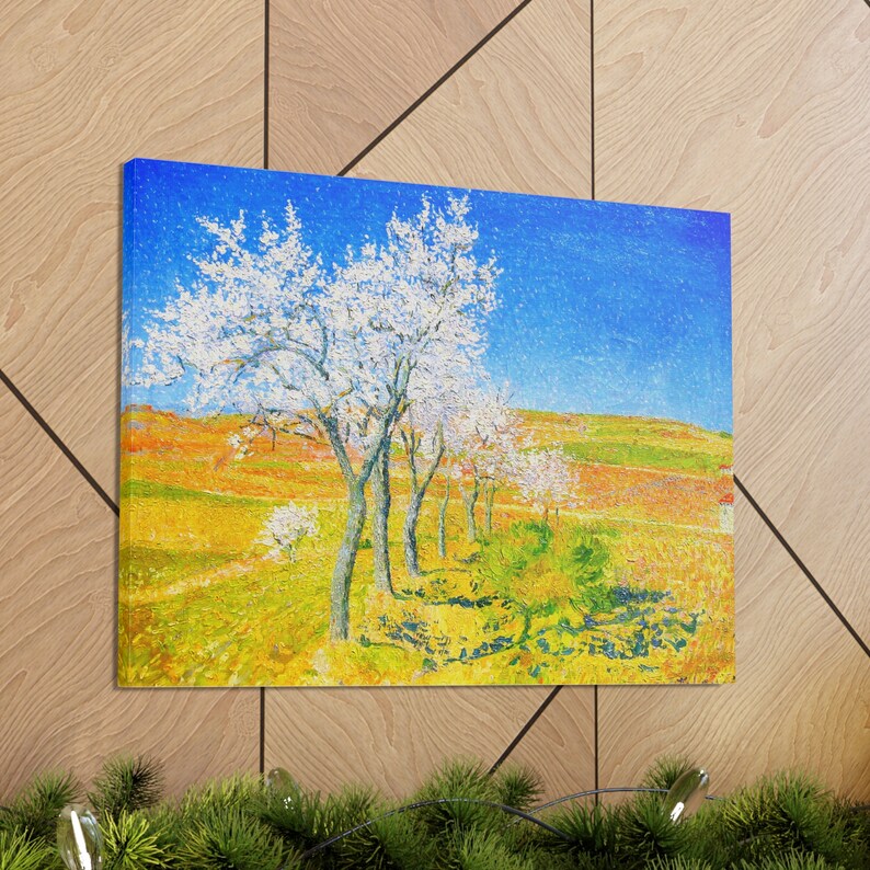 Almond Trees in Bloom, Achille Lauge, 1934 Reproduction Famous Artist Fine Art Office Wall Art ...