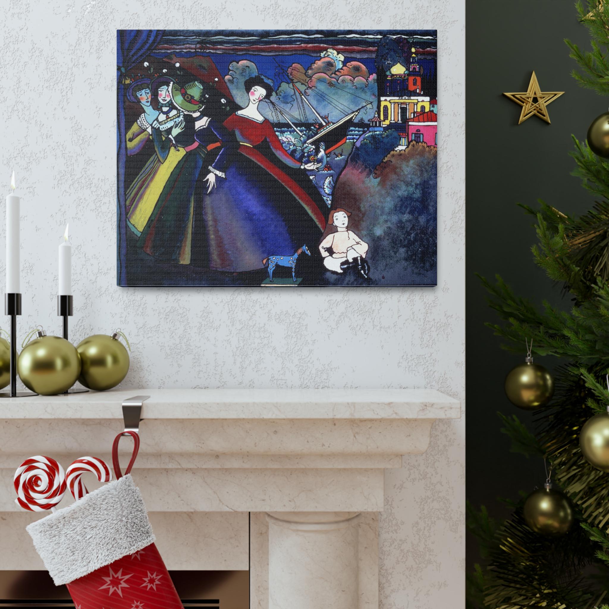 Kandinsky Ship Canvas Print, Vintage Wall Art Reproduction - Etsy