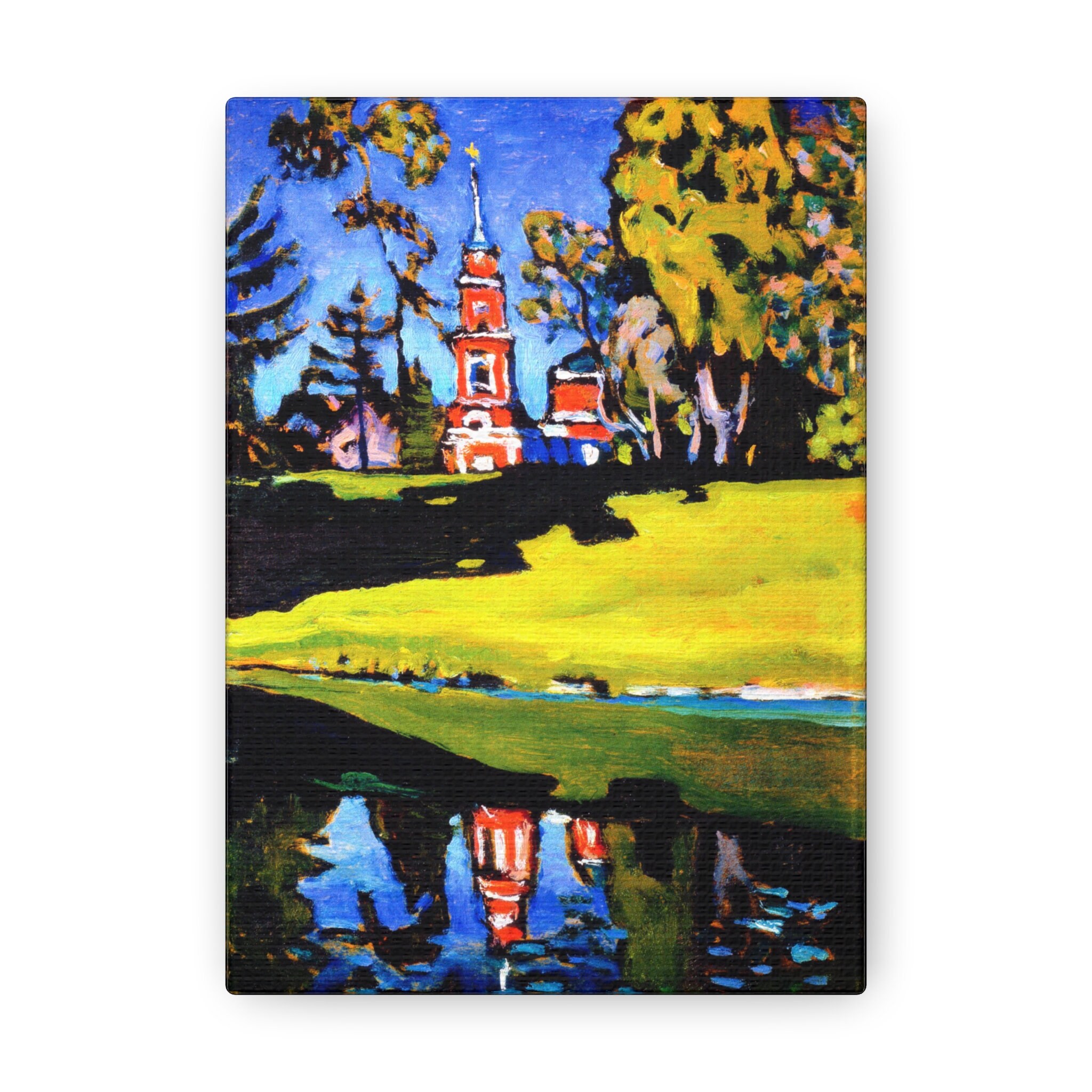 Red Church, Wassily Kandinsky, 1908 Reproduction, Fine Art, Vintage Art ...