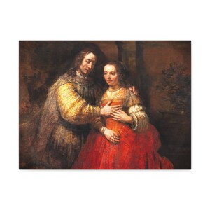The Jewish Bride, Rembrandt, 1667 Reproduction, Famous Artist Fine Art ...
