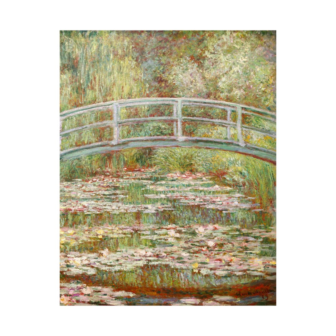 Claude Monet, Bridge Over a Pond of Waterlilies 1889, Museum-grade ...