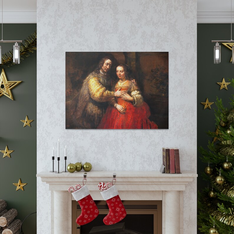The Jewish Bride, Rembrandt, 1667 Reproduction, Famous Artist Fine Art ...