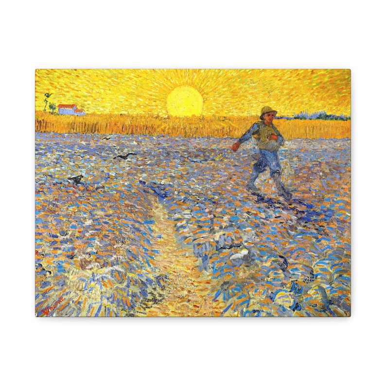 The Sower With Setting Sun 1888, Vincent Van Gogh, Classic Canvas ...