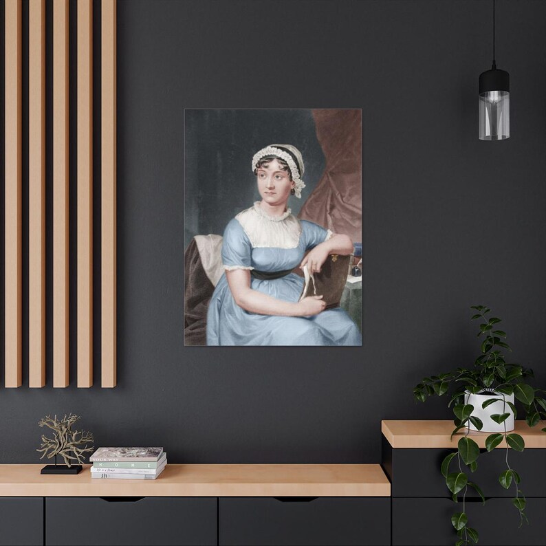 Jane Austen 1810 Portrait Canvas by Cassandra Austen, Regency Era Art ...