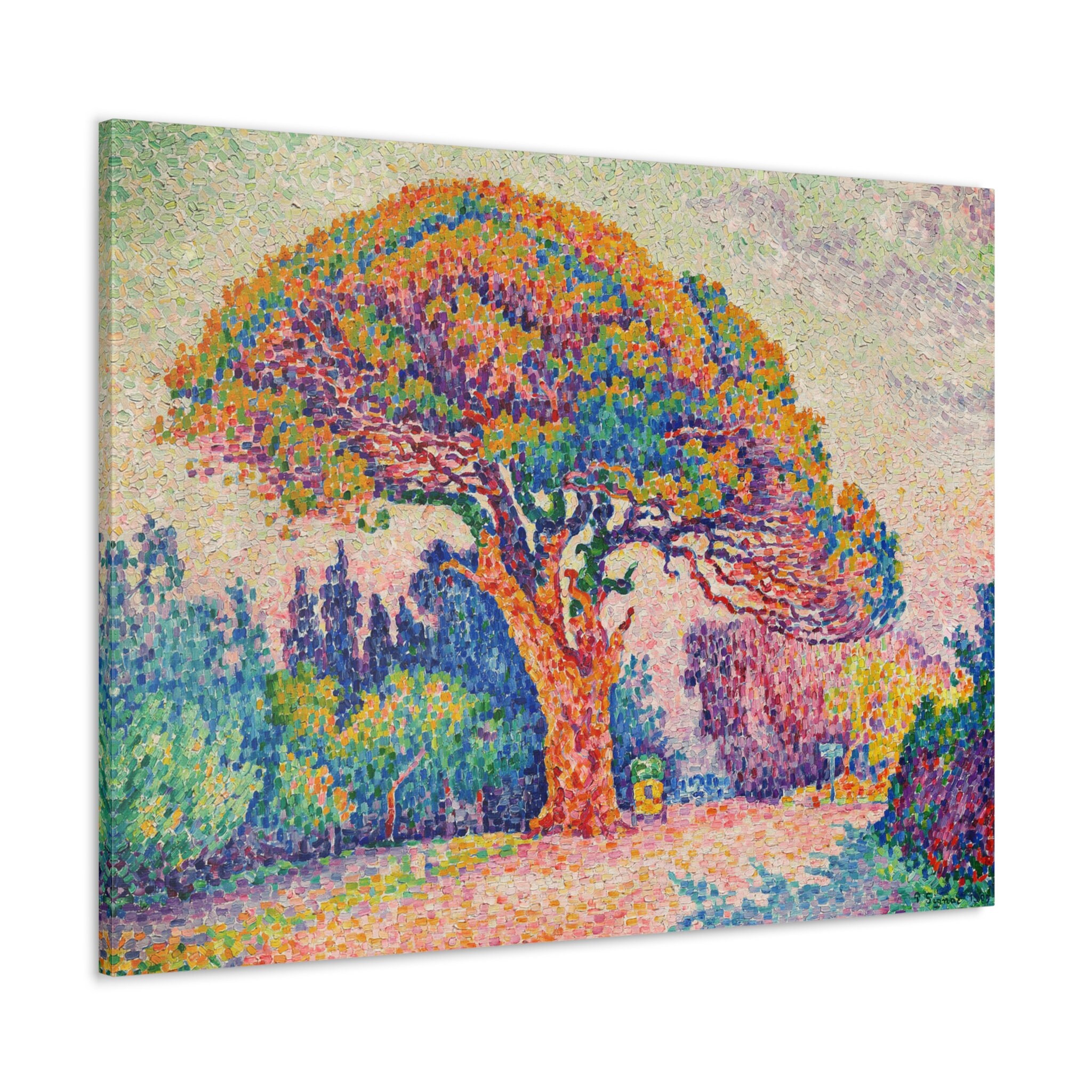 The Pine Tree at Saint Tropez, Paul Signac, 1909 Reproduction, Fine Art ...