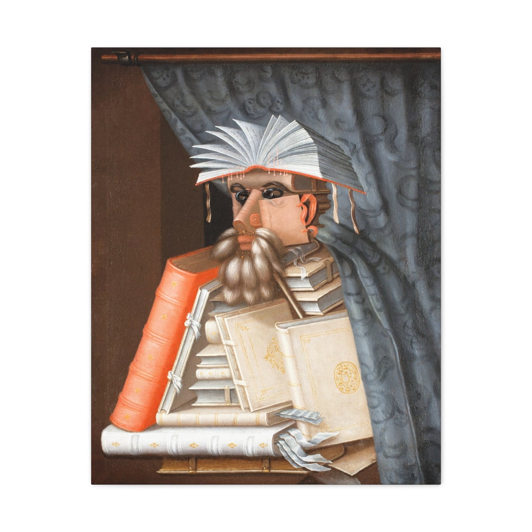 The Librarian, Giuseppe Arcimboldo 1562 Reproduction, Abstract Art ...