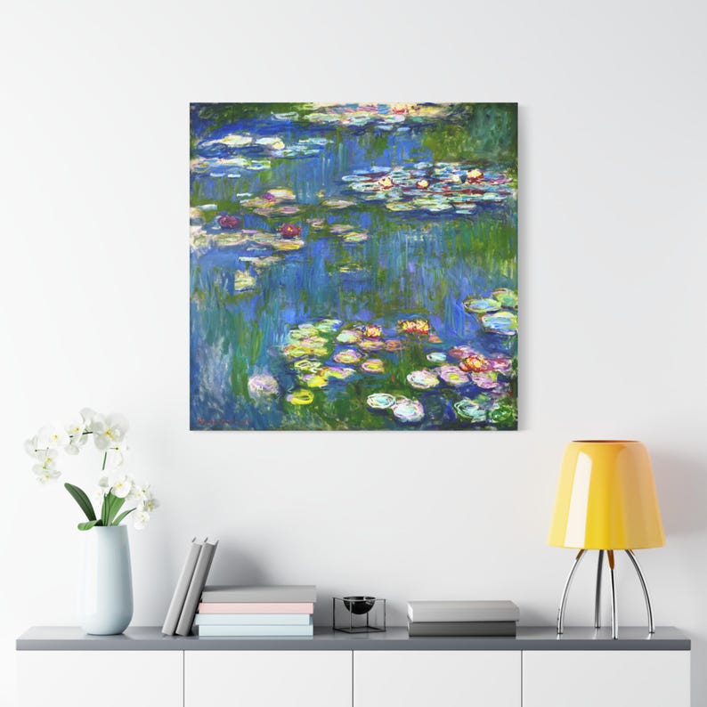 Claude Monet Water Lilies Canvas Print, Fine Art Reproduction - Etsy