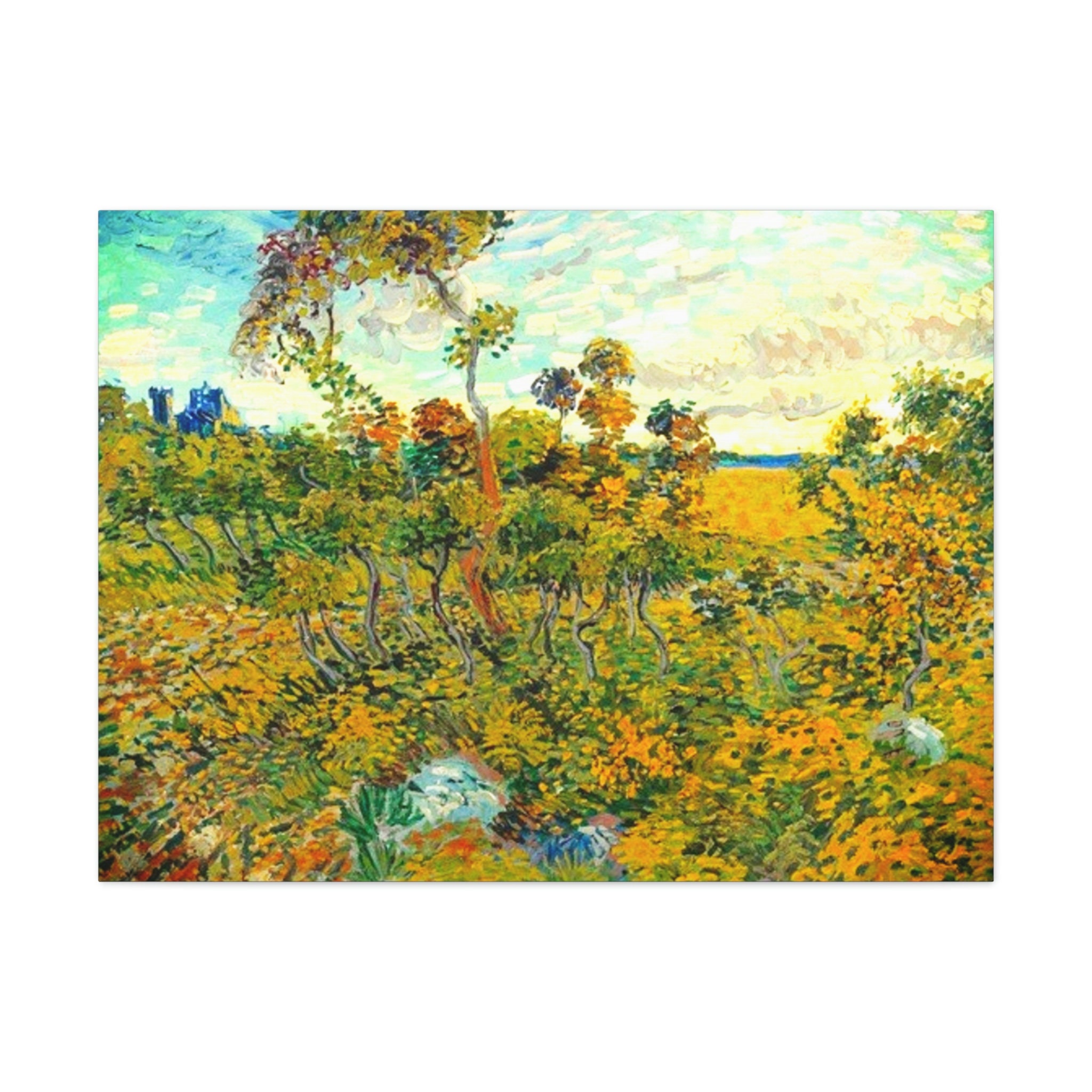 Sunset at Montmajour Vincent Van Gogh 1888 Reproduction - Etsy