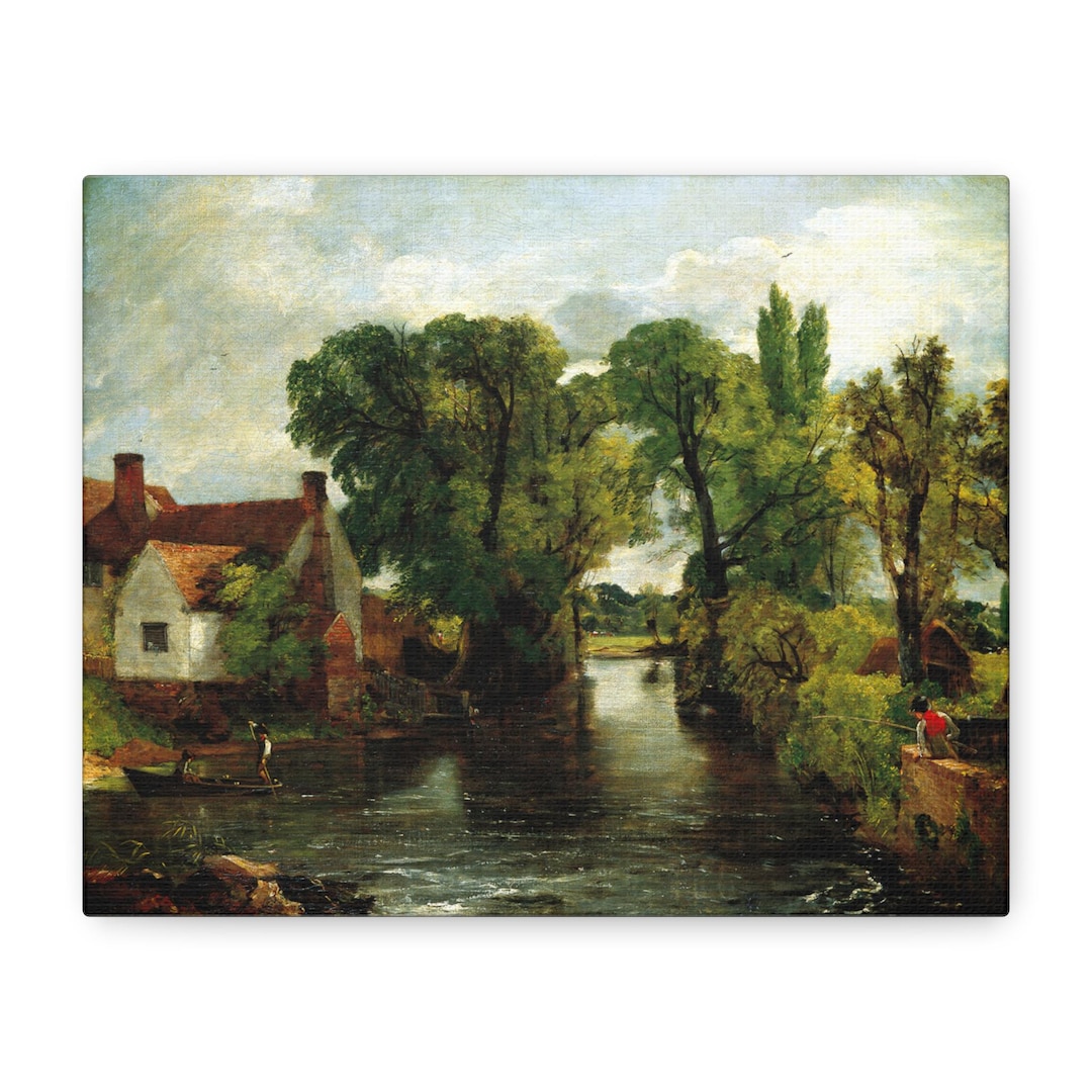 The Mill Stream 1815, John Constable, Enchanting Canvas, Famous Artist ...
