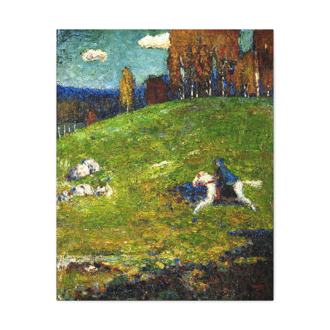 The Blue Rider, Wassily Kandinsky, 1903 Reproduction Famous Artist ...