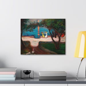 Dance on the Shore, Edvard Munch, 1900 Reproduction, Fine Art, Famous ...