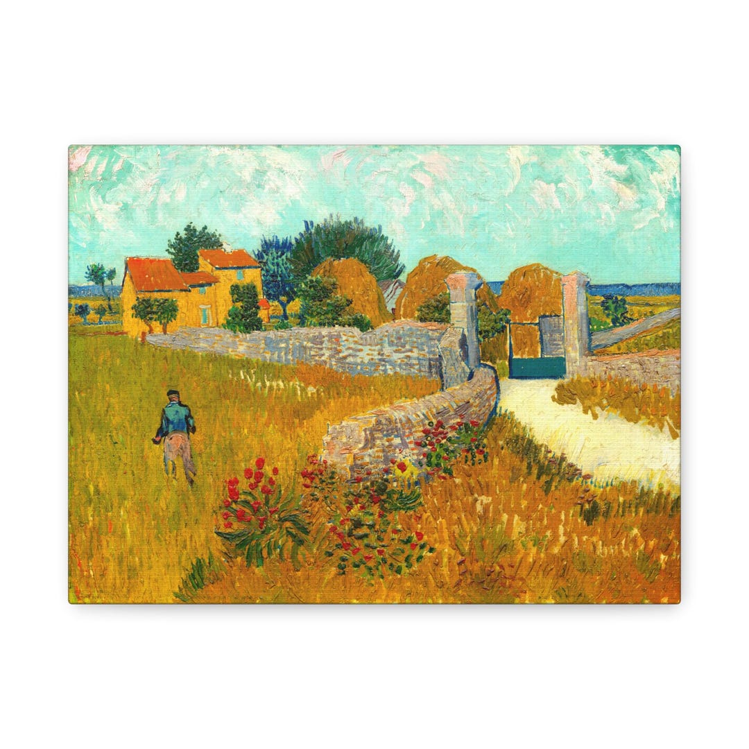 Farmhouse in Provence 1888, Vincent Van Gogh, Classic Art Canvas ...