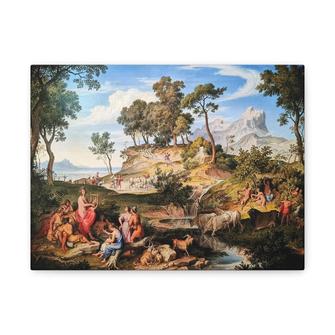 Apollo Among the Shepherds 1833 Canvas Print, Joseph Anton Koch ...