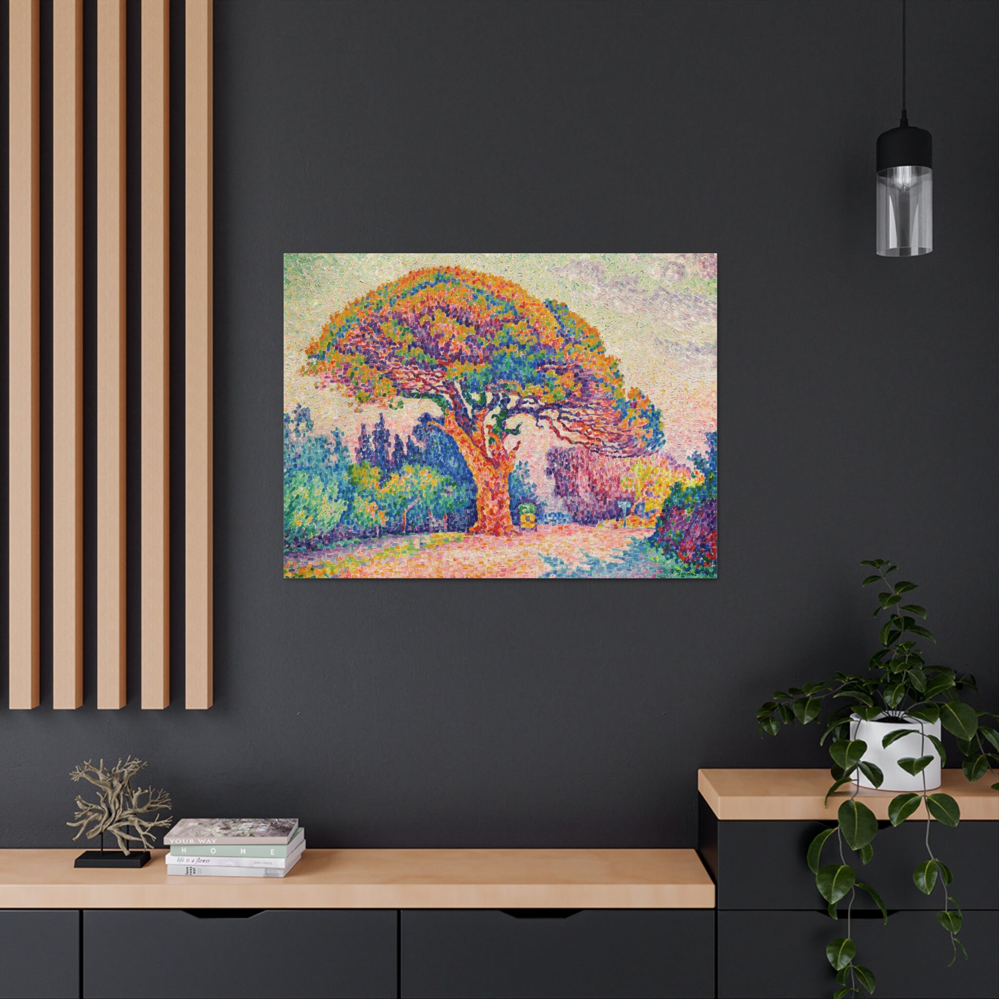 The Pine Tree at Saint Tropez, Paul Signac, 1909 Reproduction, Fine Art ...