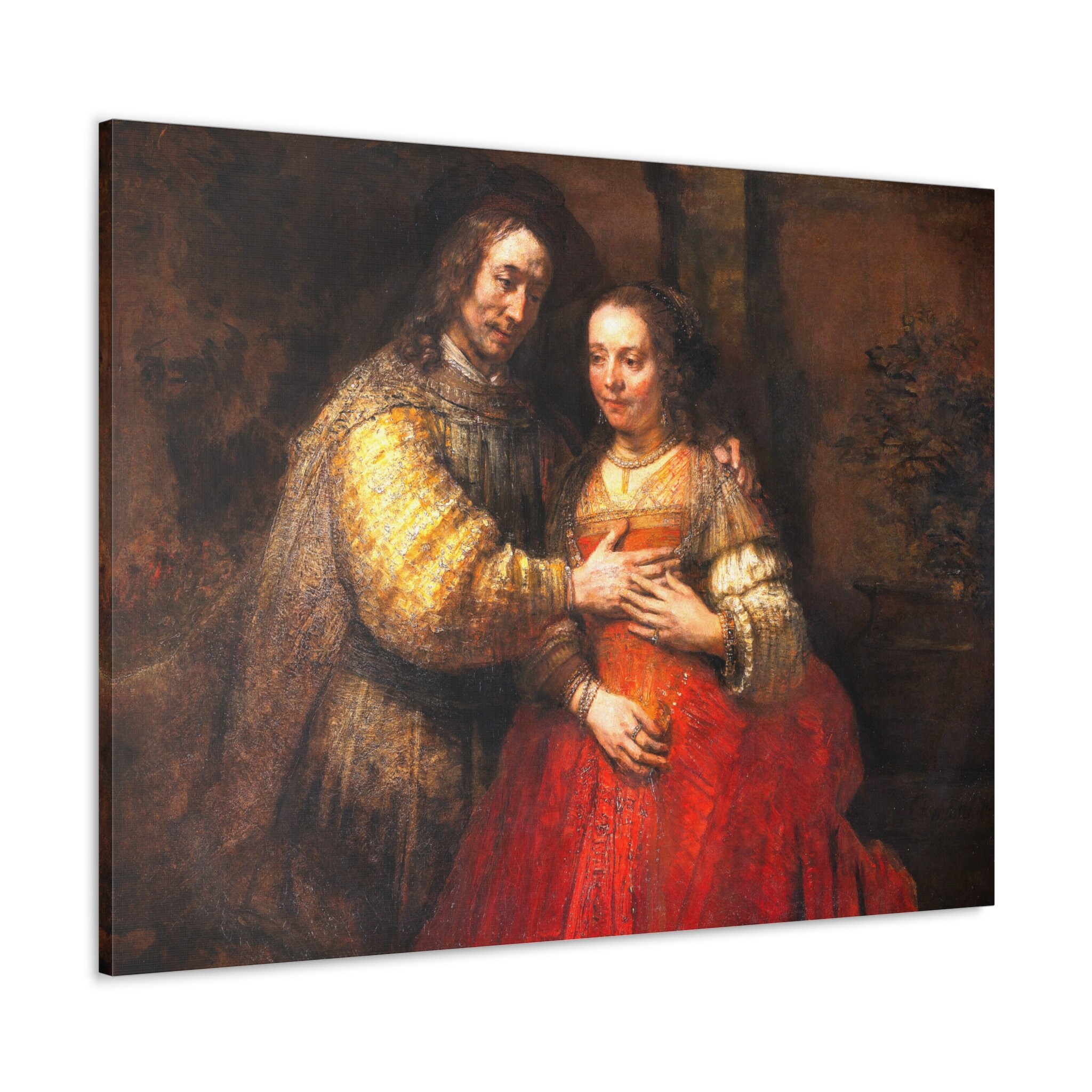 The Jewish Bride, Rembrandt, 1667 Reproduction, Famous Artist Fine Art ...