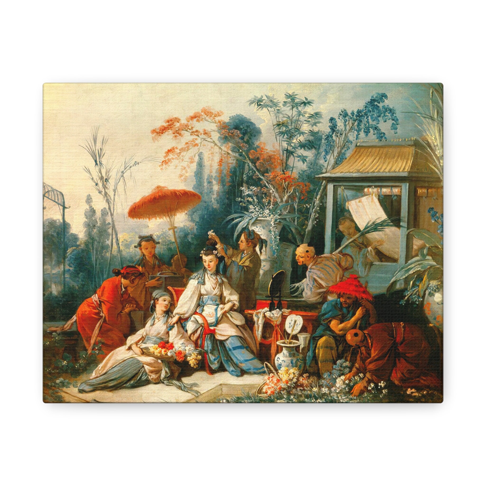 The Chinese Garden, Francois Boucher, 1742 Reproduction, Famous Artist ...