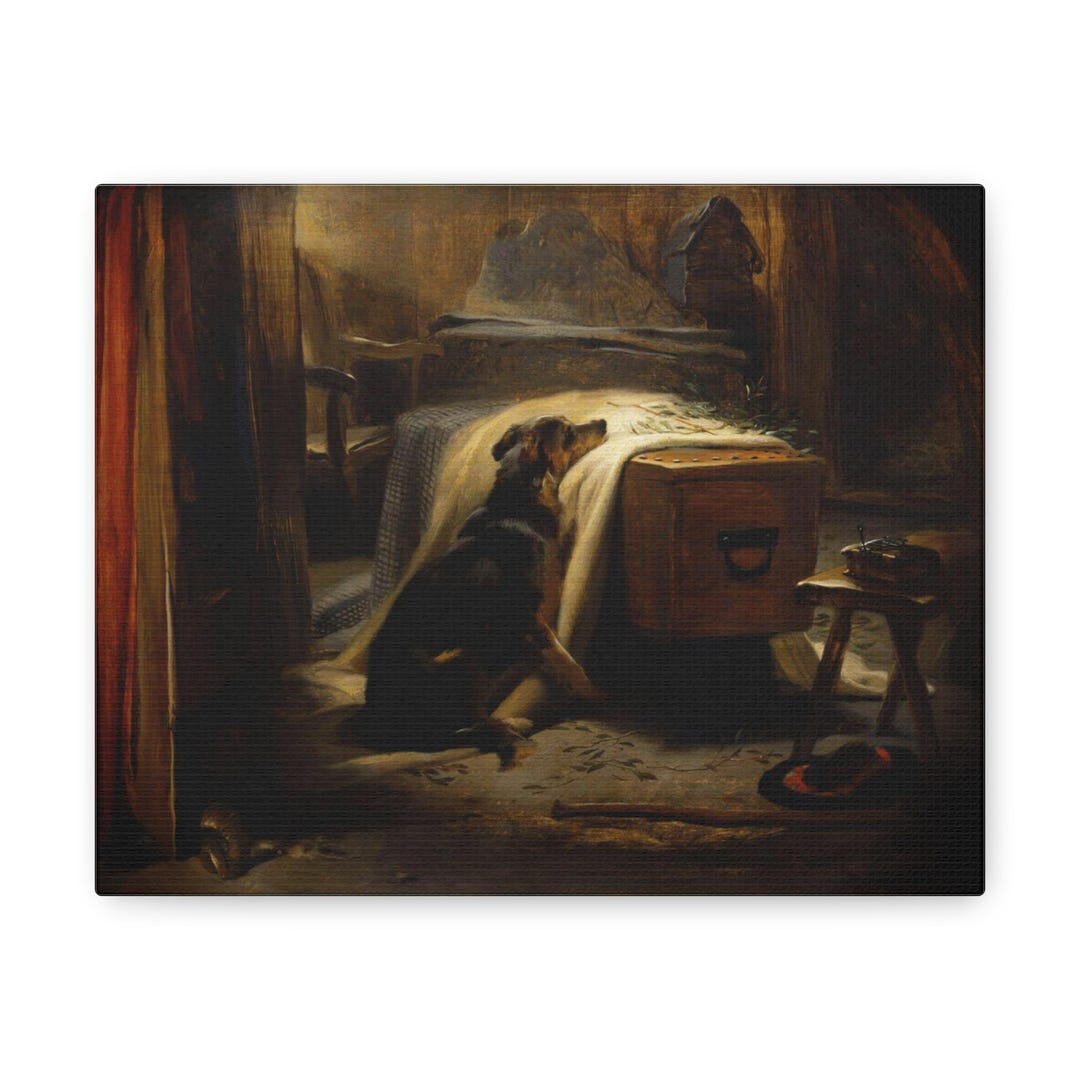The Old Shepherds Chief Mourner, Edwin Landseer, 1837 Reproduction Fine ...