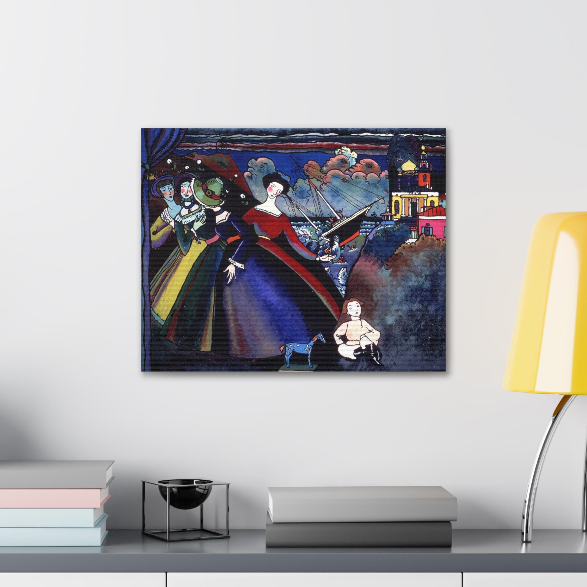 Kandinsky Ship Canvas Print, Vintage Wall Art Reproduction - Etsy