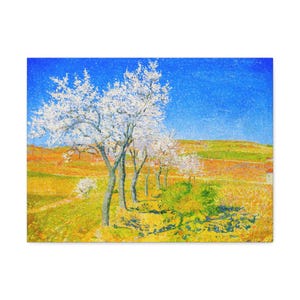 Almond Trees in Bloom, Achille Lauge, 1934 Reproduction | Famous Artist | Gift for Mom | Office ...
