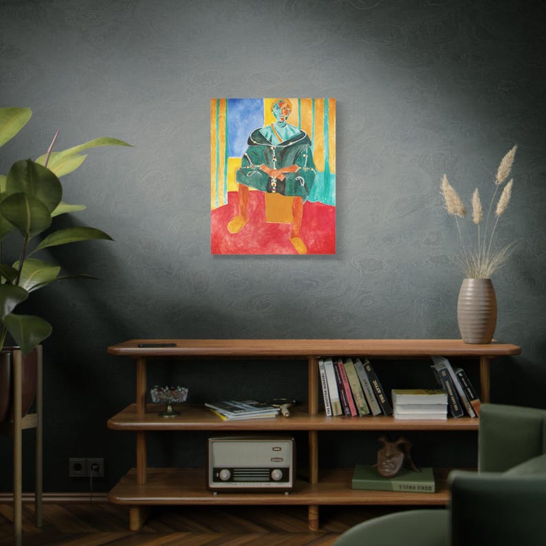 Henri Matisse Seated Riffian 1913 Canvas Print, Exotic Vintage Wall Art ...