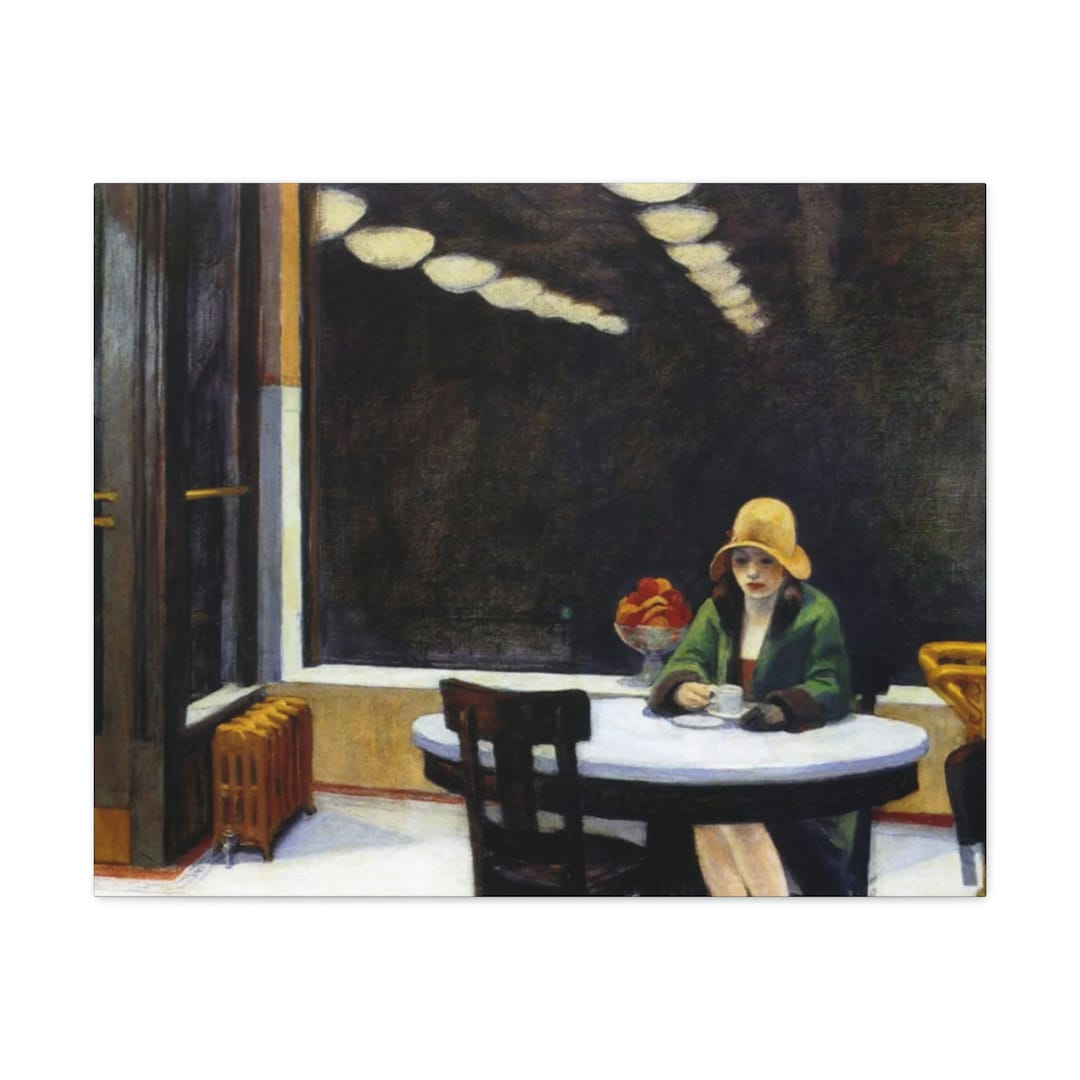 Automat Edward Hopper 1927 Reproduction Famous Artist - Etsy