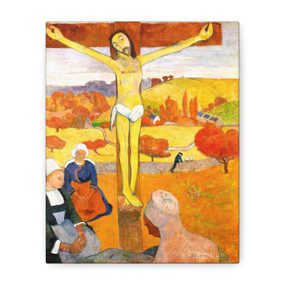 Yellow Christ 1889, Paul Gauguin, Cotton Canvas Fine Art, Famous Artist ...