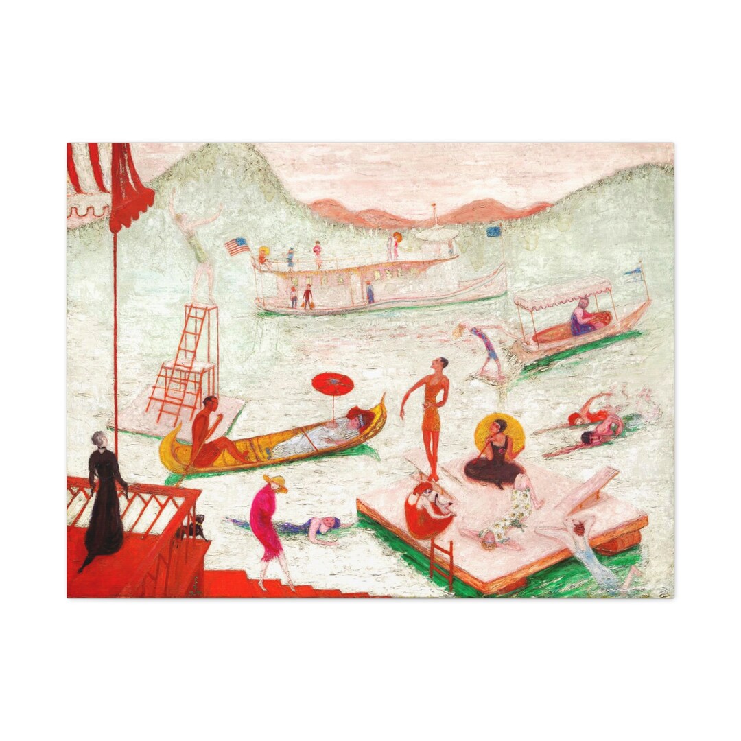 Lake Placid, Florine Stettheimer, 1919 Reproduction Gift for Her Office ...