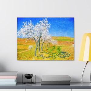 Almond Trees in Bloom, Achille Lauge, 1934 Reproduction | Famous Artist | Gift for Mom | Office ...