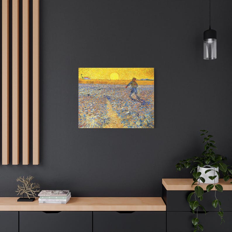 The Sower With Setting Sun 1888, Vincent Van Gogh, Classic Canvas ...