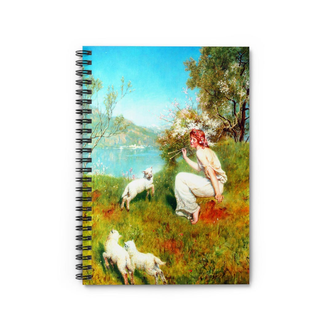 John Collier Painting Spiral Notebook, Vintage Spring Design - Etsy
